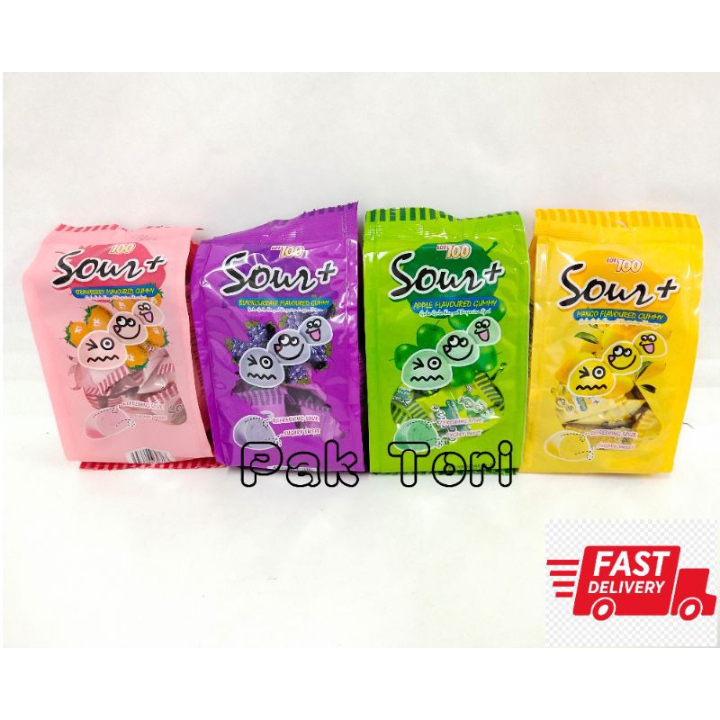 Lot 100 Sour + Gummy Candy (100g) | Shopee Malaysia