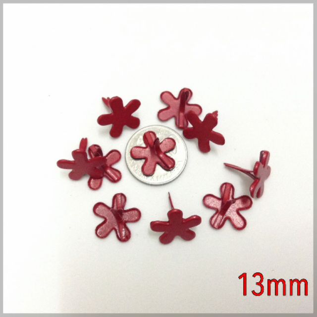 10pcs 13mm Flower Shape Brad Fastener | Shopee Malaysia
