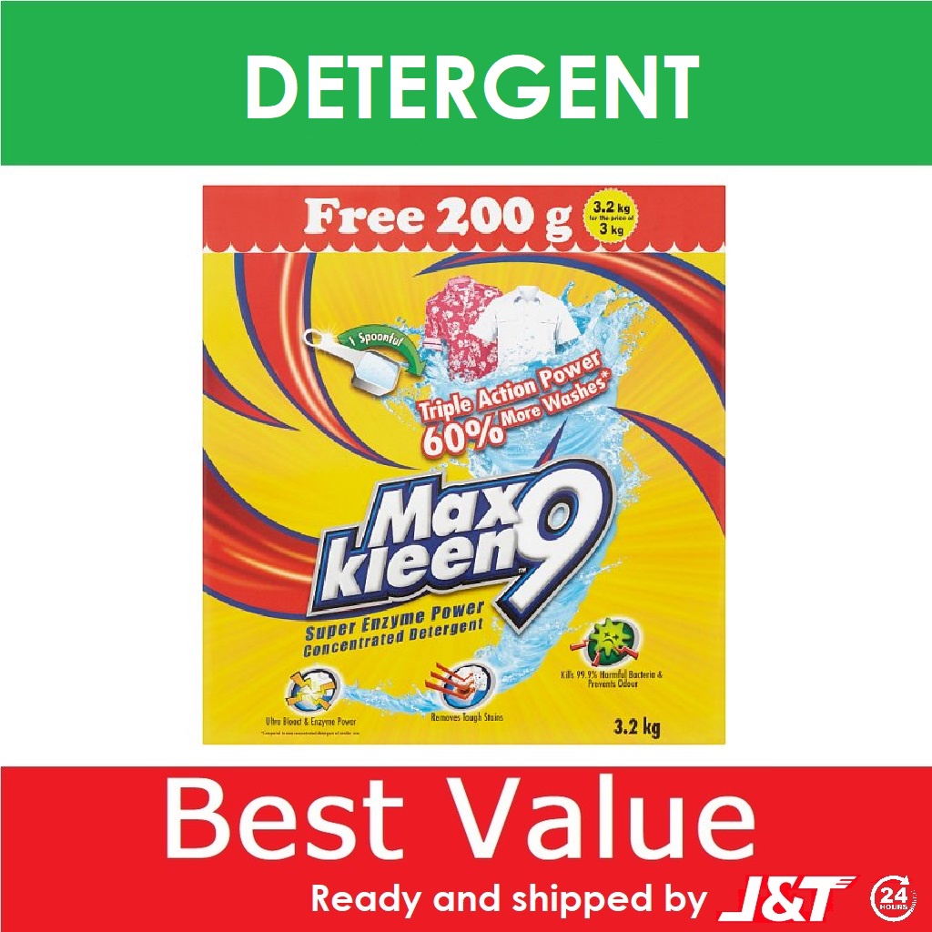 |S| - Laundry Detergent : Max Kleen 9 Super Enzyme Powder Detergent 3 ...