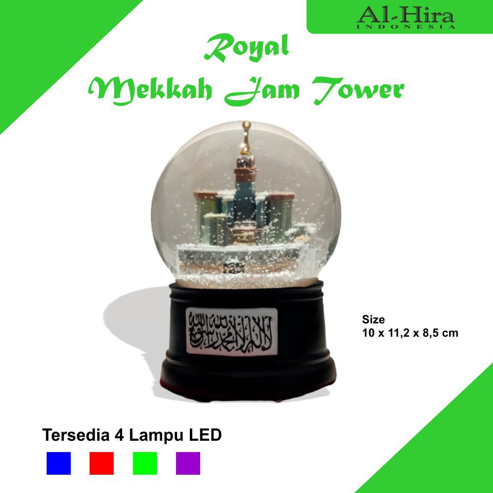 Miniature Snowball Kaaba Makkah Royal Clock Tower Lamp 4 Colors ...