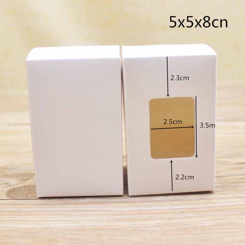 10pcs Multi size White window paper box 5x5x20cm DIY Packing Gift Boxes ...