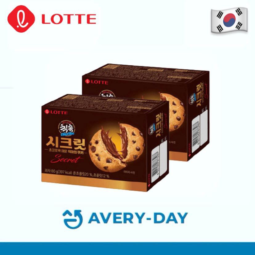 Korea Lotte Secret Choco Chips Cookies ChicChoc | Shopee Malaysia