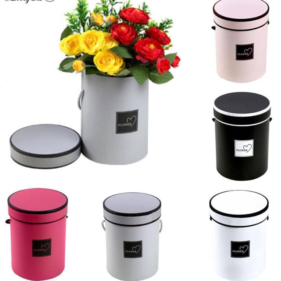 🌸🎁【 FLASH SALES 🎁 READY STOCK】🎁🌸🌸Handheld Bouquet Boxes Round Flower ...