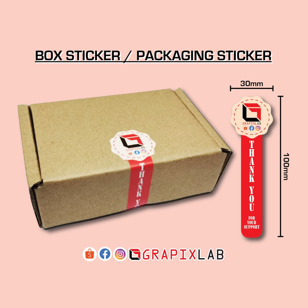 💥BOX STICKER / PACKAGING STICKER💥 | Shopee Malaysia