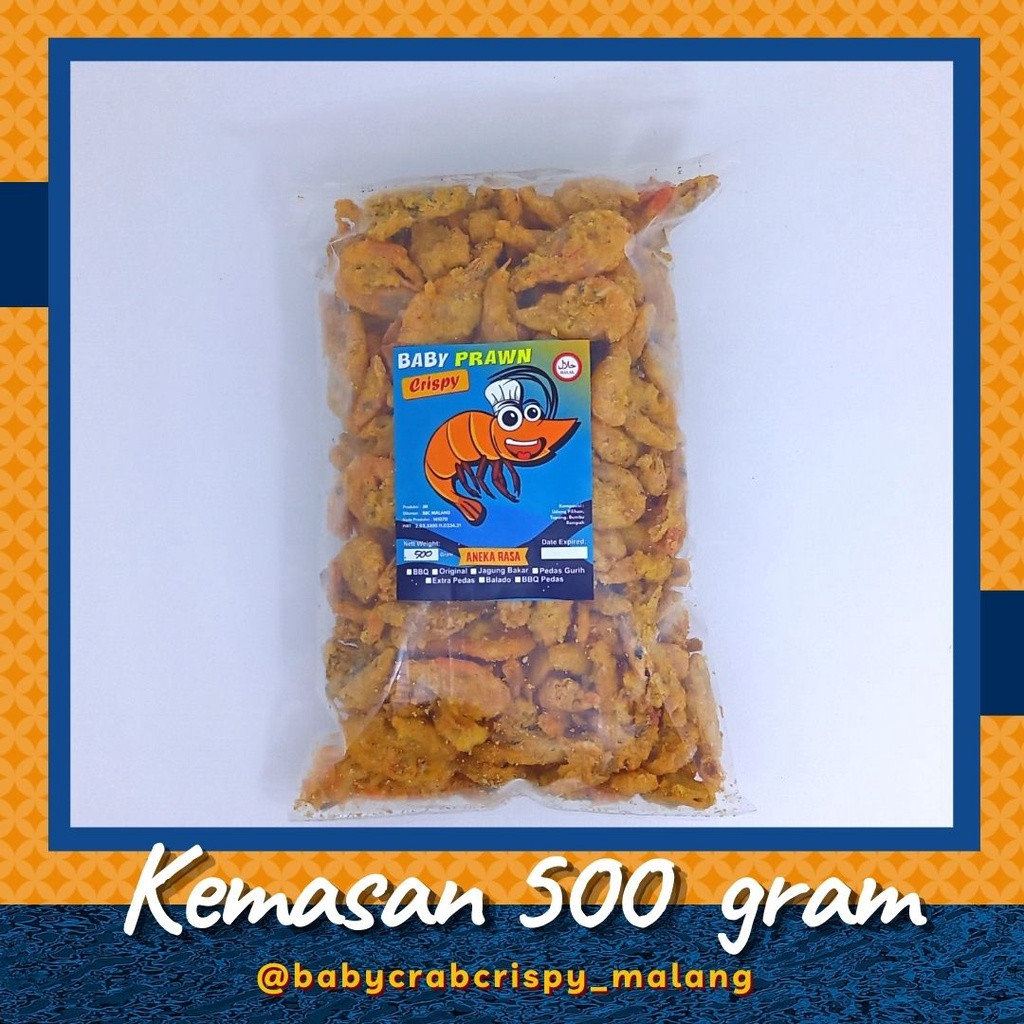 Crispy Baby Prawn Side Dish / Snack / Halal Crispy Shrimp Snack - 500 ...