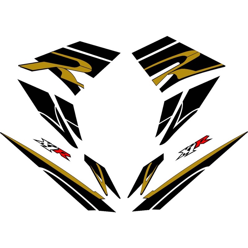 Stripe sticker custom Yamaha X1r | Shopee Malaysia