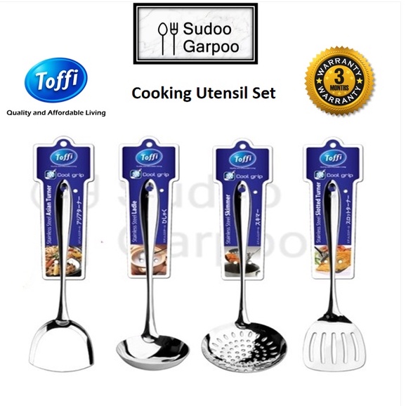 TOFFI~ Asian Turner, Ladle, Slotted Turner/ Sudip Besi, Sudip Besi ...