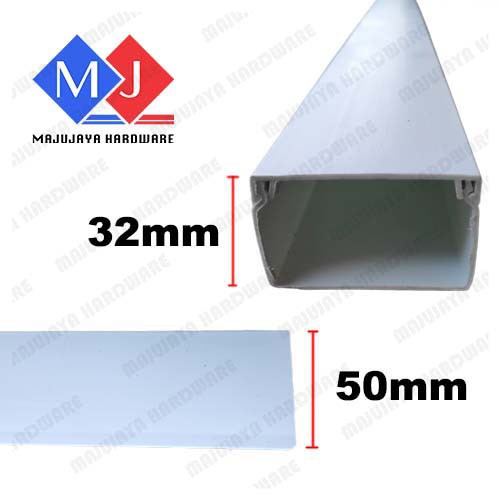 6FT PVC Wiring Casing Electrical Casing Trunking Wire Casing Elektik ...