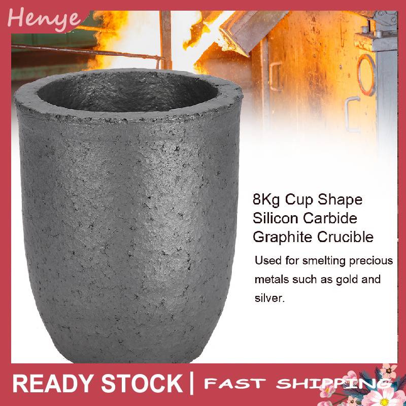 [Ready Stock]Henye 8 Kg graphite crucible cup-shaped silicon carbide ...