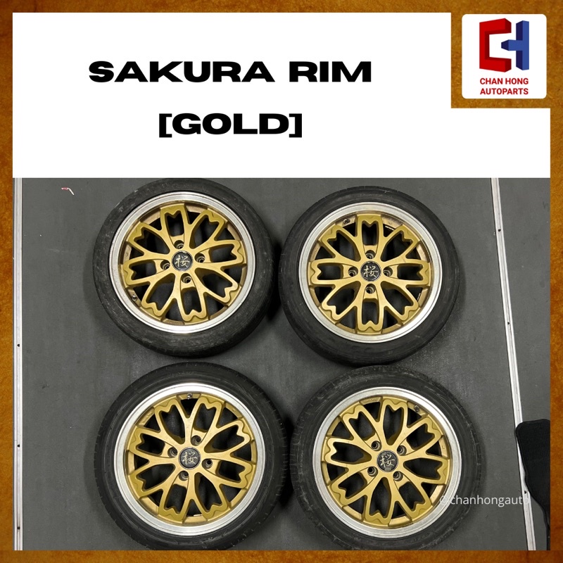 SAKURA Rim 15” [Gold][Original from Japan 🇯🇵][Used] | Shopee Malaysia