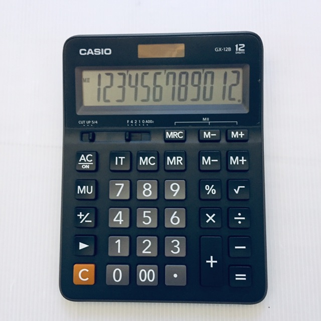 Casio GX-12B Extra Large Calculator (12 Digit, 2 Way power) Original 100% (1 years warranty ...