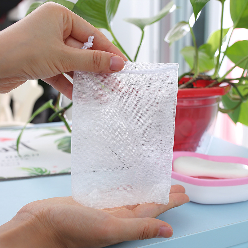 Handmade Soap Foaming Net Soap Bag Soap Mesh Storage Face Wash Bath