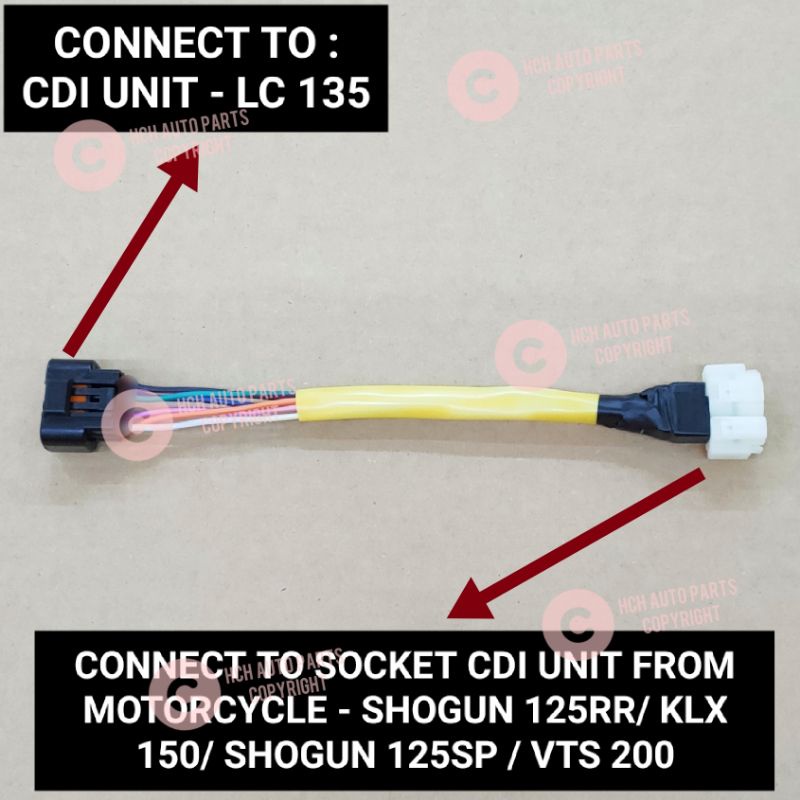 CDI CONVERTER SOCKET - LC 135 > PNP > KLX 150/ SM SPORT 110R/ 110E -V1 ...