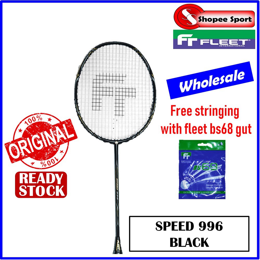 Fleet Speed 996 Black (Free Stringing) Badminton Racket | Shopee Malaysia