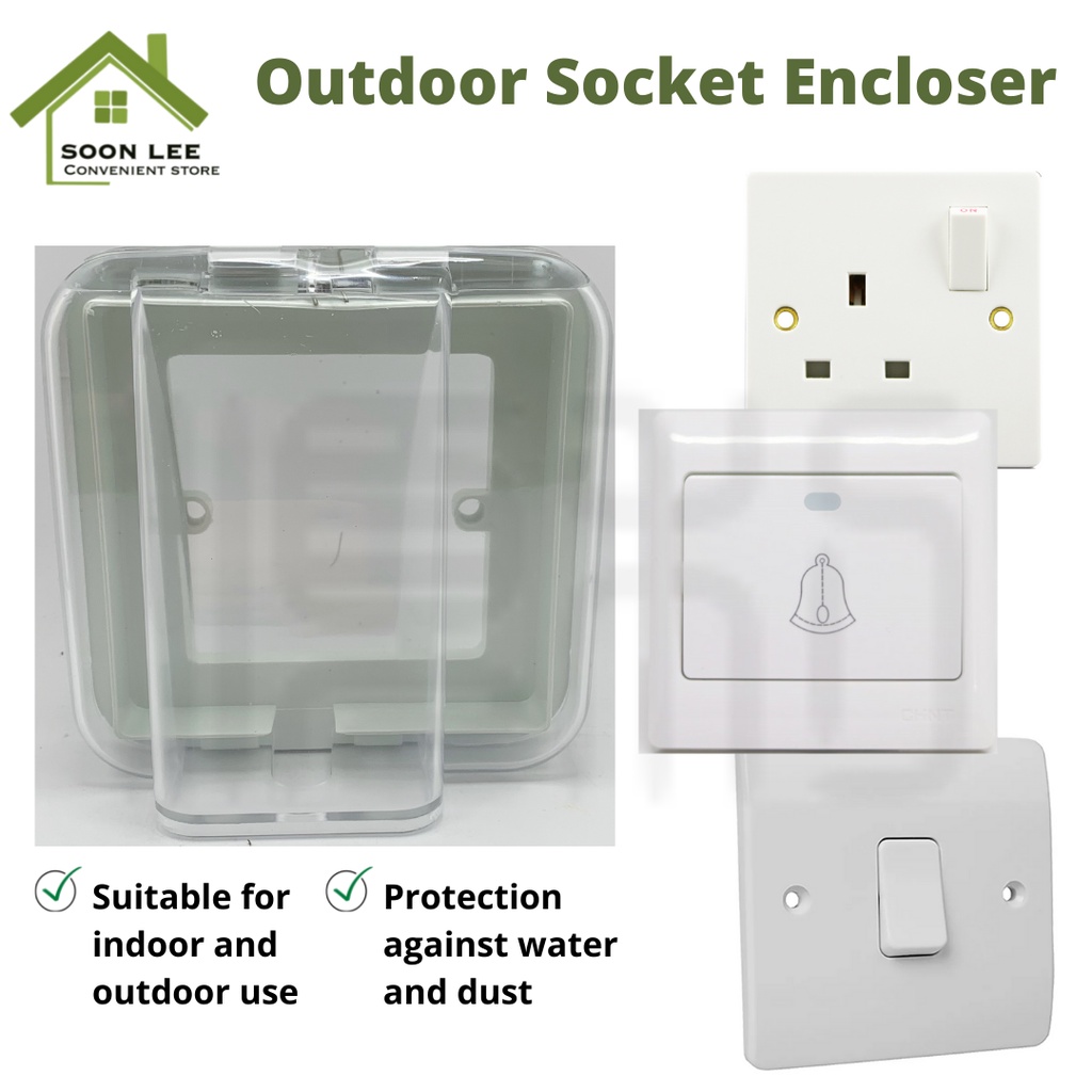 Outdoor Socket Encloser / Penutup Socket / 插座外壳 | Shopee Malaysia