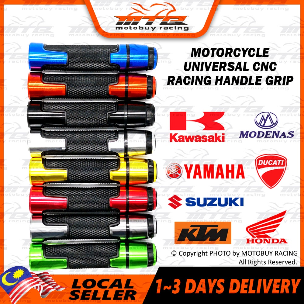 CLEAR STOCK! MOTORCYCLE UNIVERSAL RACING CNC HANDLE GRIP | Shopee Malaysia