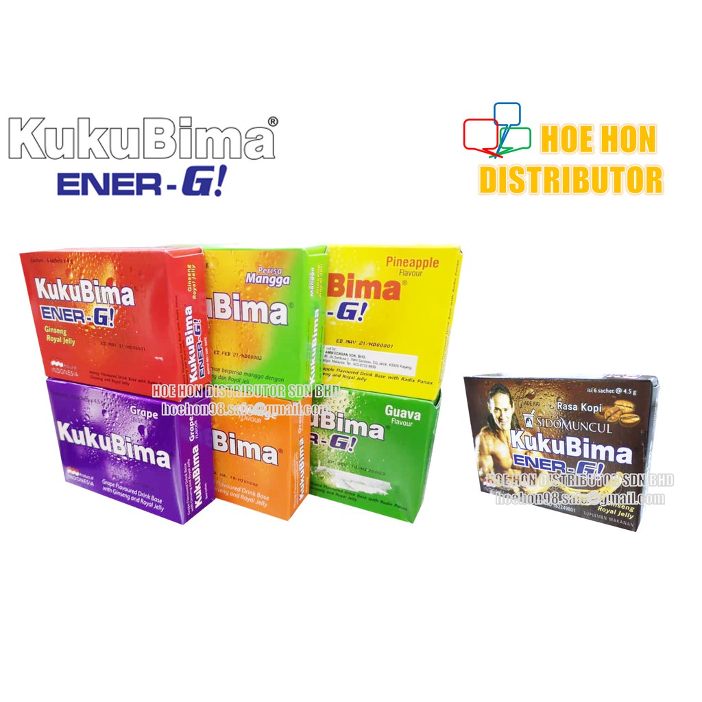 Kukubima Ener-G Drink / Energy Drink / Power & Stamina Boost Minuman ...