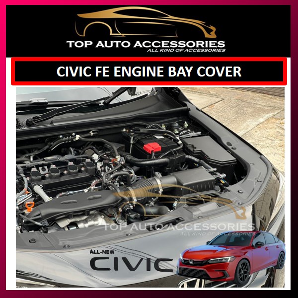 CIVIC FE 2022-2024 ENGINE BAY COVER /ENGINE COMPARTMENT COVER BAY SIDE ...