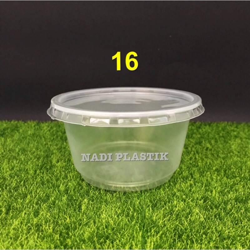 C10, C12 & C16 Round Disposable Plastic Food Container - Bekas Makanan ...