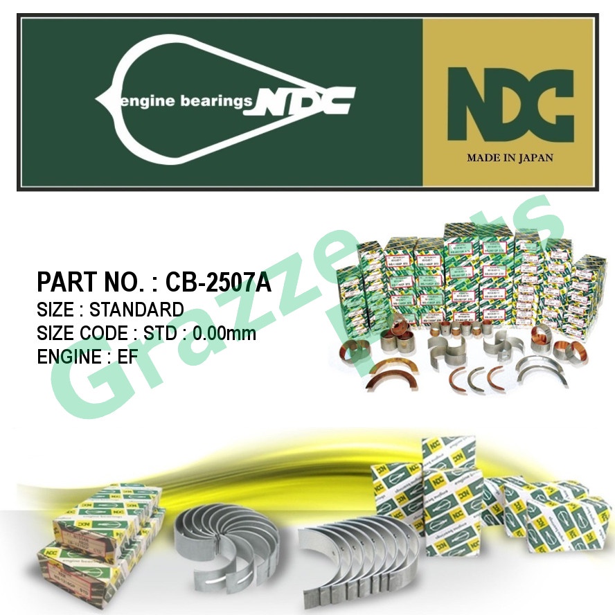 NDC Japan Con Rod Bearing CB-2507A for Perodua Kancil 660 L2 | Shopee ...