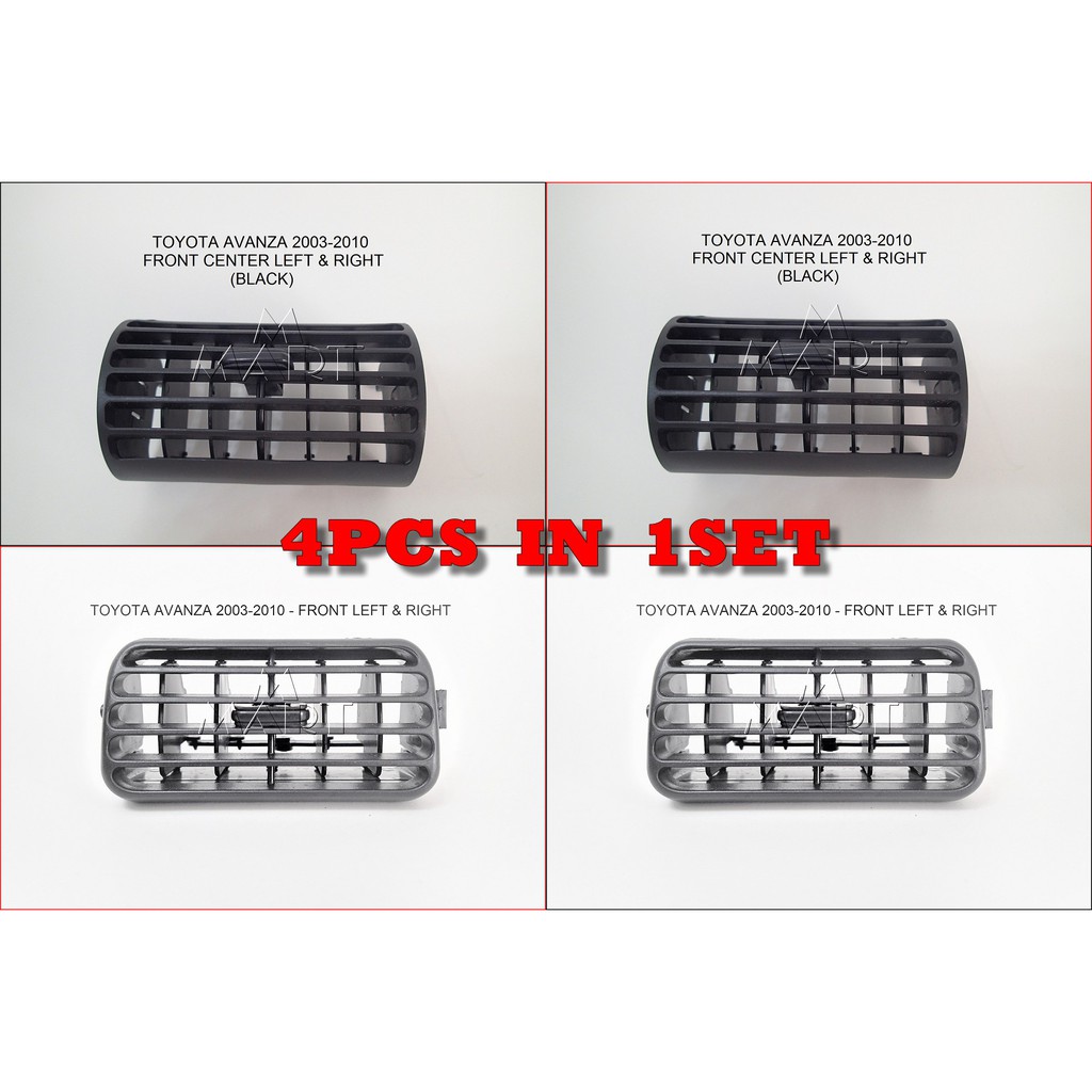 Toyota Avanza 2003-2011 (Front) Air Cond Louver Vent Outlet 前座冷气出风口 ...