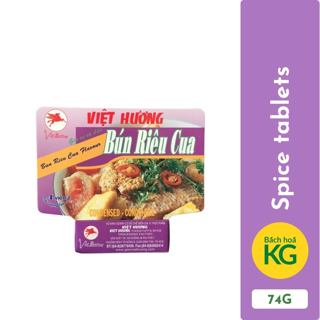 Viet Huong crab vermicelli seasoning tablets 74g - Tablet perasa - 烹饪香料 ...