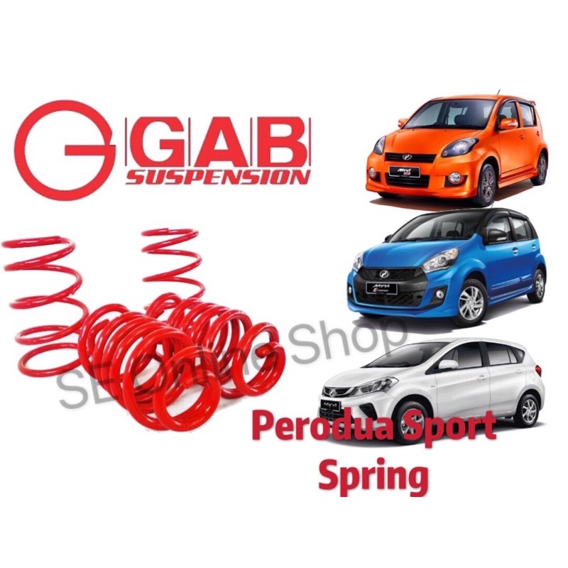 Original GAB Spring Sport Ativa Myvi Axia Bezza Alza Viva Kelisa Kenari ...