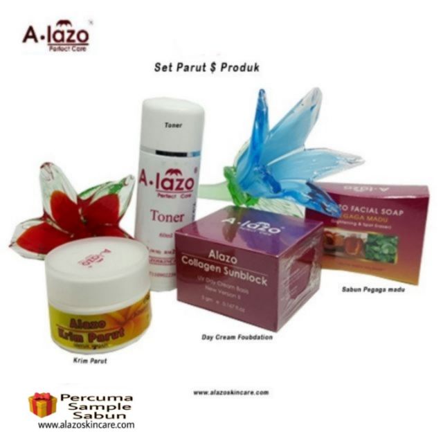 Set Parut 4 produk untuk parut bekas jerawat putih licin buang kusam ...