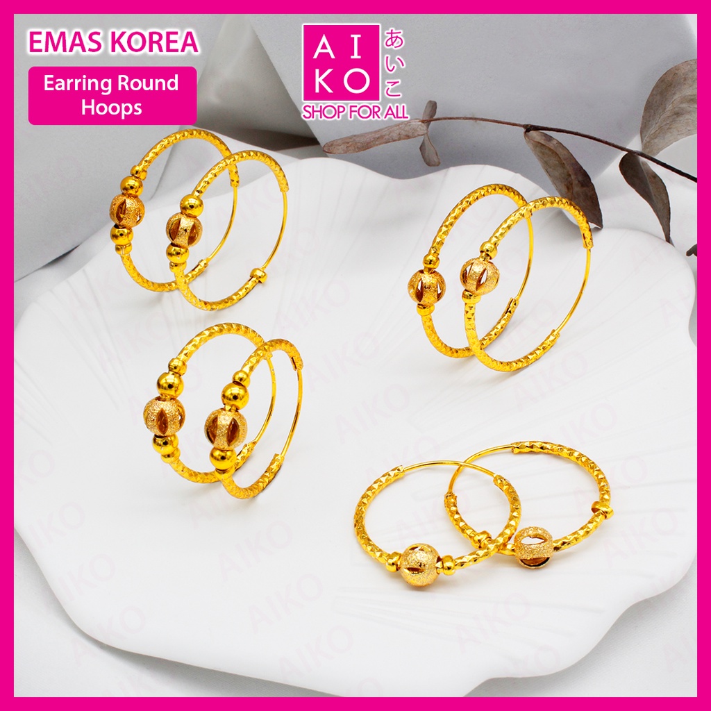 (AIKO) EMAS KOREA EARRING - SUBANG | Shopee Malaysia