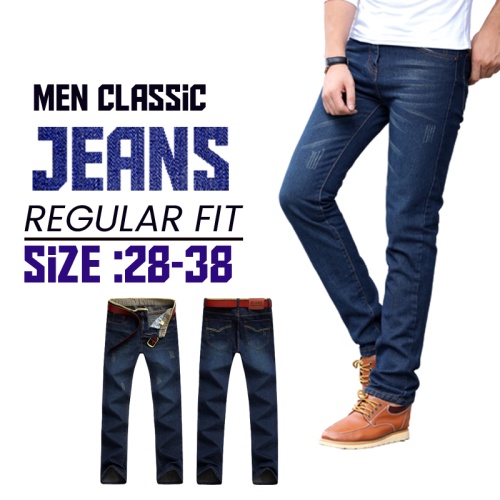 (28-38) Jeans Men Jeans Denim Long Pants Seluar Jeans Lelaki Plus Size ...