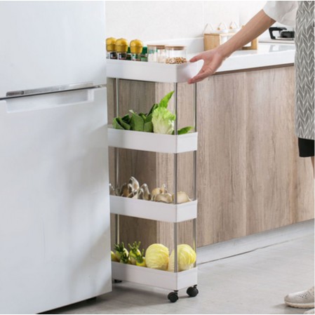 Movable And Multi Purpose Storage Kitchen Rack with 3 Or 4 Tier Rak ...