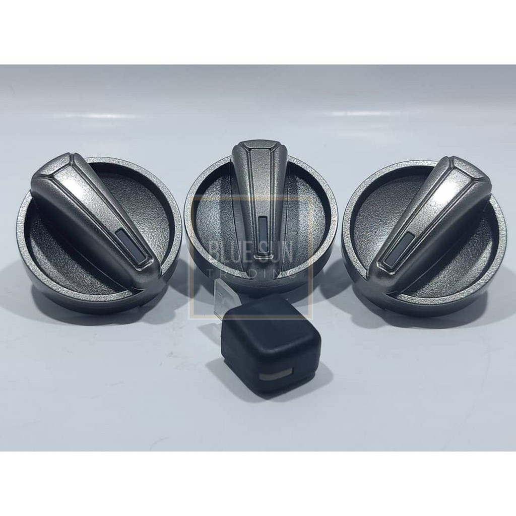 (ORIGINAL) PERODUA AXIA AIR COND SWITCH KNOB (3PCS CIRCLE + 1PC SQUARE ...