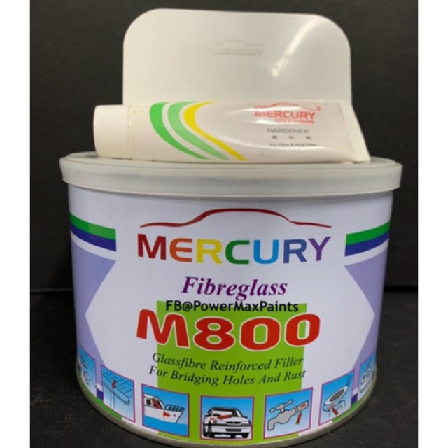 M800 MERCURY FIBREGLASS / FIBERGLASS ( 280GM & 1.25KG SIMEN FIBERGLASS ...