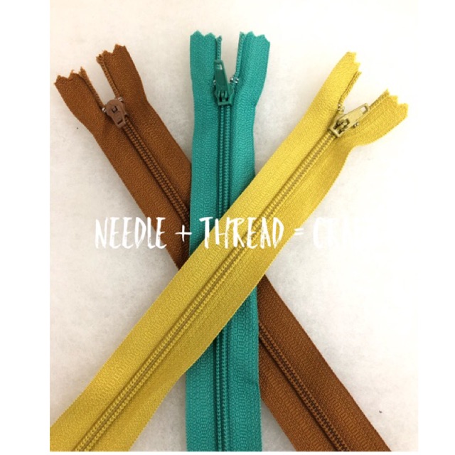 Zip Kain 4”/5”/6”/7”/8”/10”/12”/14”/16”18”/20”/22”/24” (Dozen) | Shopee ...