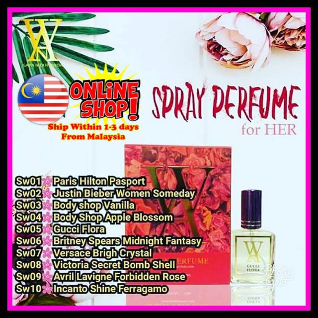 🔥READY STOCK🔥10 WANGIAN WAN Spray Perfume PRODUKWAN for Her 13ml ...