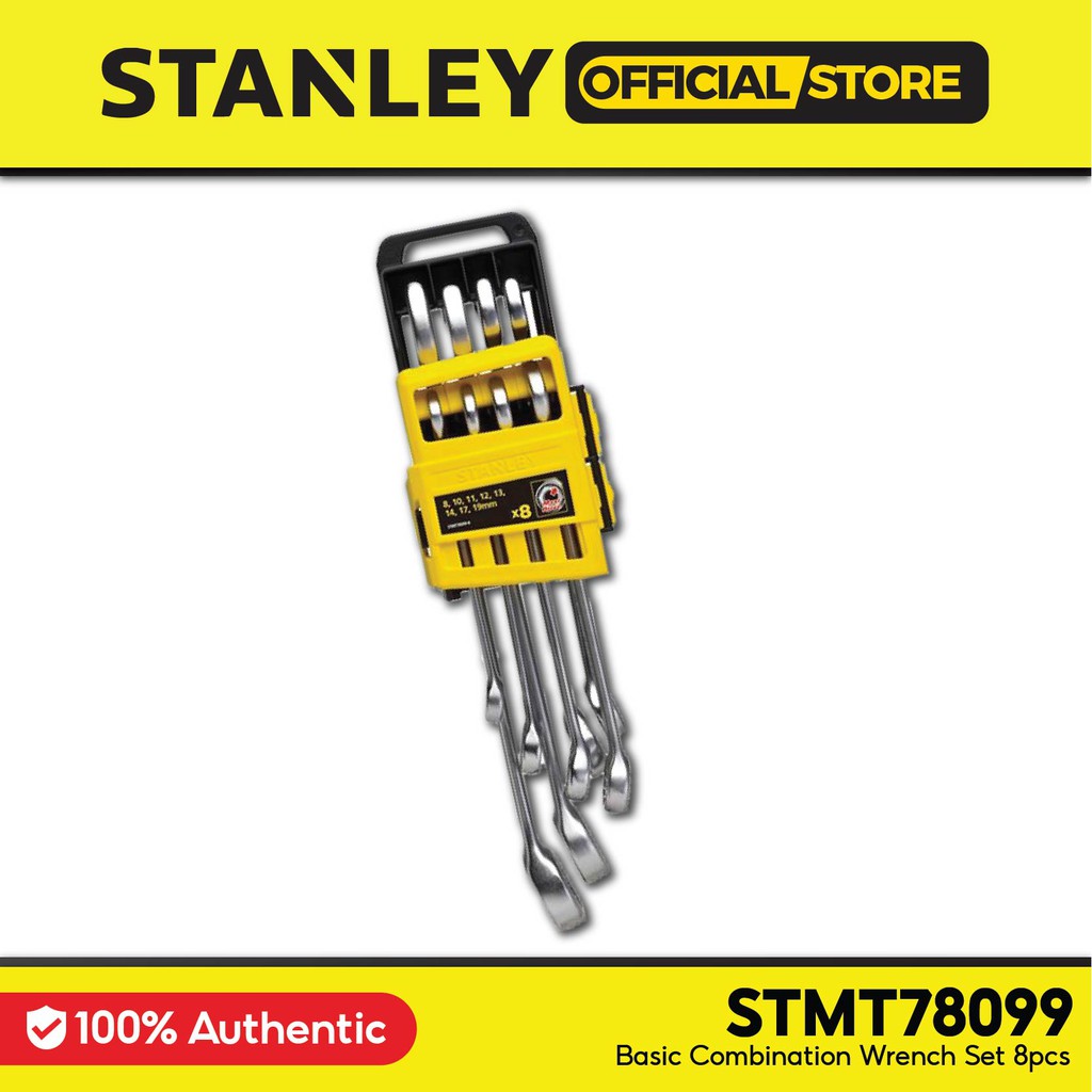 Stanley Basic Combination Wrench Set 8pcs (8-19mm) STMT78099 | Shopee ...