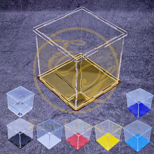 10 x 10x 10cm / ACRYLIC DISPLAY BOX / MULTI COLOR CASE / DIY DIE CAST ...