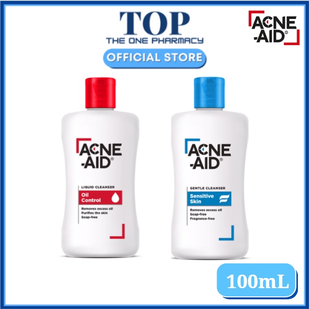 Acne-Aid Oil Control Liquid Cleanser/ Sensitive Skin Gentle Cleanser ...