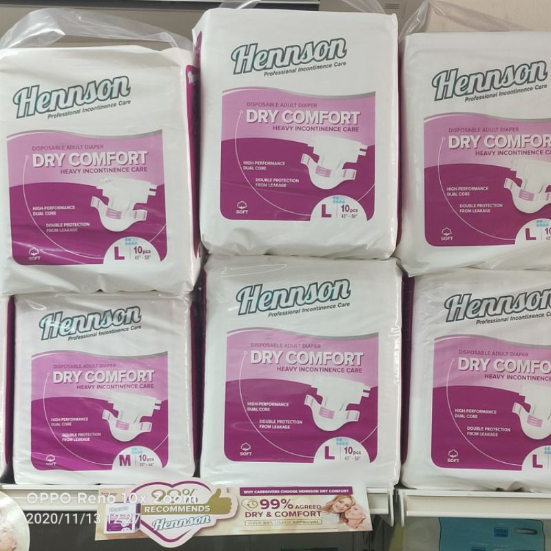 Hennson Dry Comfort Diaper Adult Disposable Diapers | Shopee Malaysia