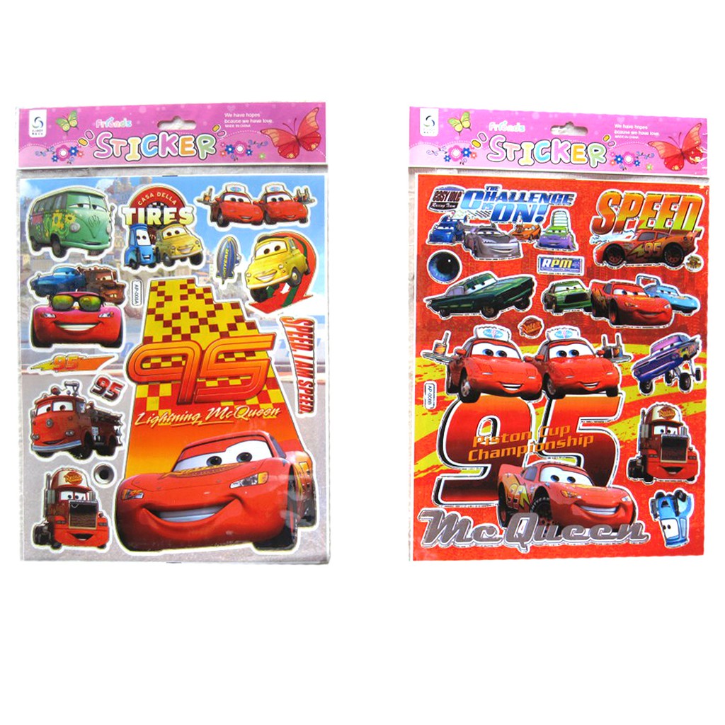 Cars A4 Stickers (2 in 1) | Shopee Malaysia
