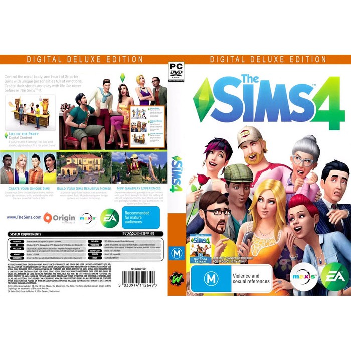 [PC GAME] The Sims 4 Deluxe Edition ISO FILE DIGITAL DOWNLOAD | Shopee ...
