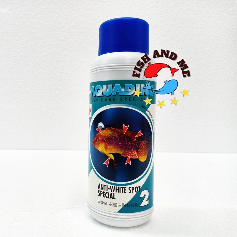 Aquadene Anti White Spot Special 200ml fish medecine ubat ikan sakit ...