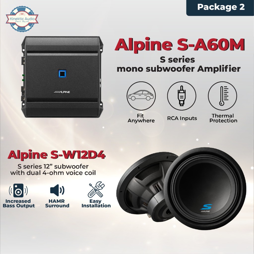 ALPINE S-A60M + ALPINE S-W12D4 | Shopee Malaysia