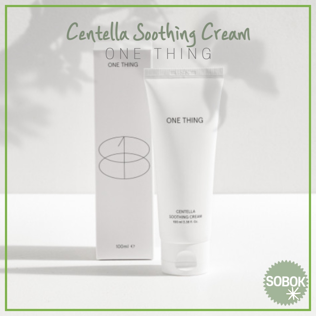 [One Thing] Centella Soothing Cream 100ml / OneThing Moisturizing cream ...
