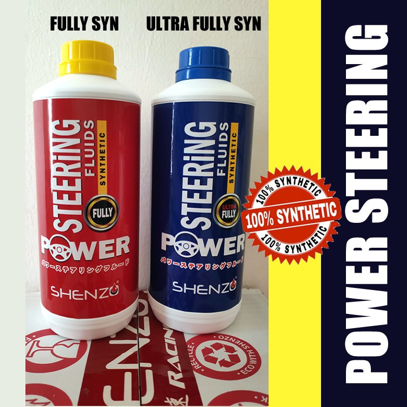 Shenzo Fully Synthetic & Ultra Fully Synthetic Power Steering Oil Power Steering Fluid 1 Liter ...