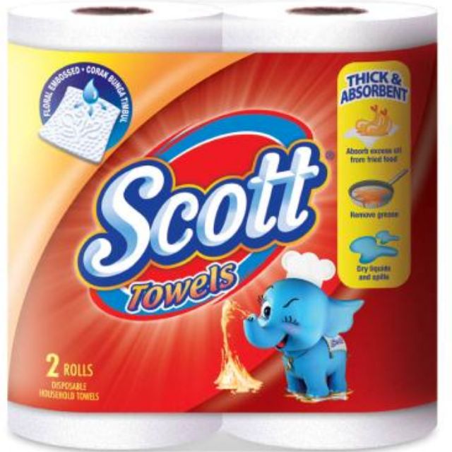 Scott Kitchen Towel (2 Roll X60s) | Shopee Malaysia