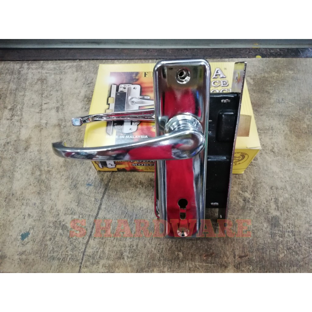 FUDA 2-LEVEL MORTICE DOOR LOCK MORTISE DOOR LEVEL HANDLE LOCK KUNCI ...