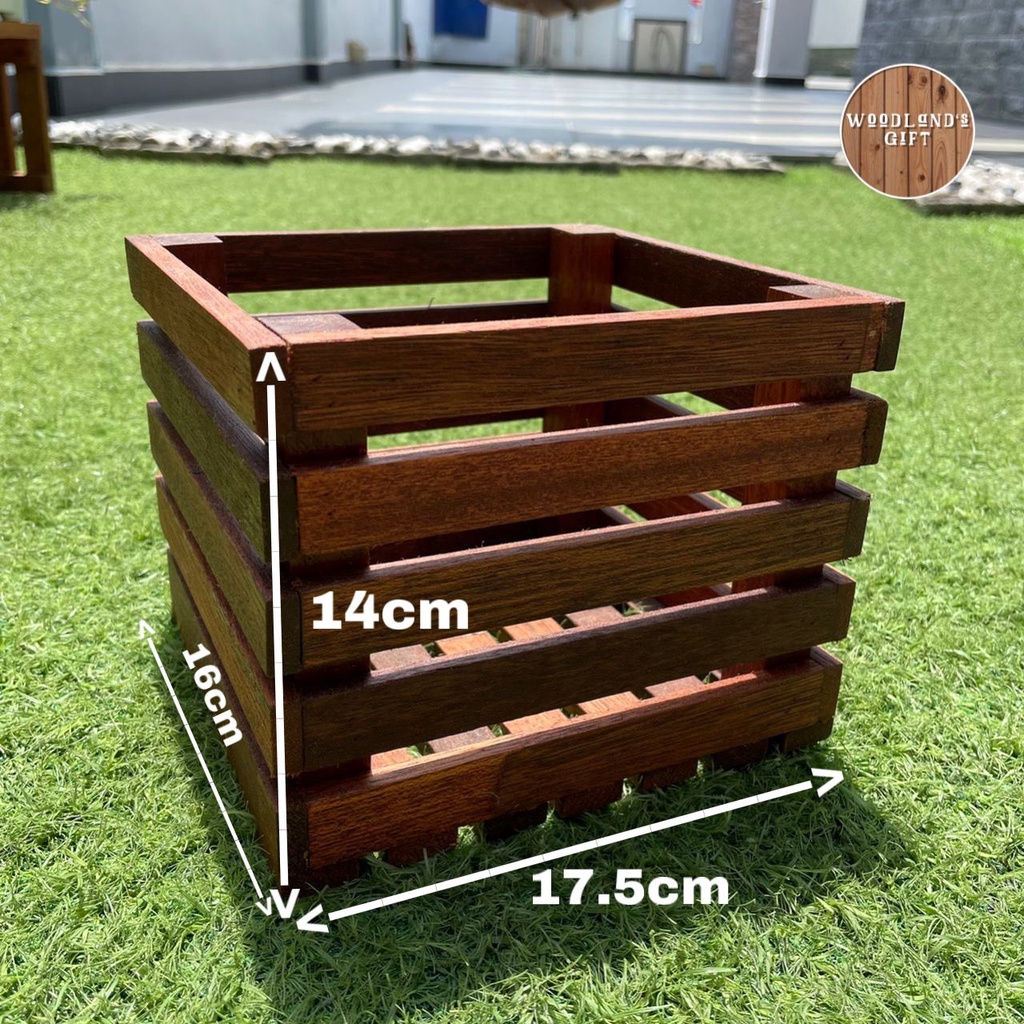 (SMALL SIZE) Multiple Usage Wooden Storege Box | Shopee Malaysia