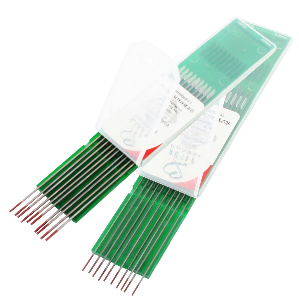 10-Pack TIG Welding Tungsten Electrodes & Torch Accessories (Red - 2% ...