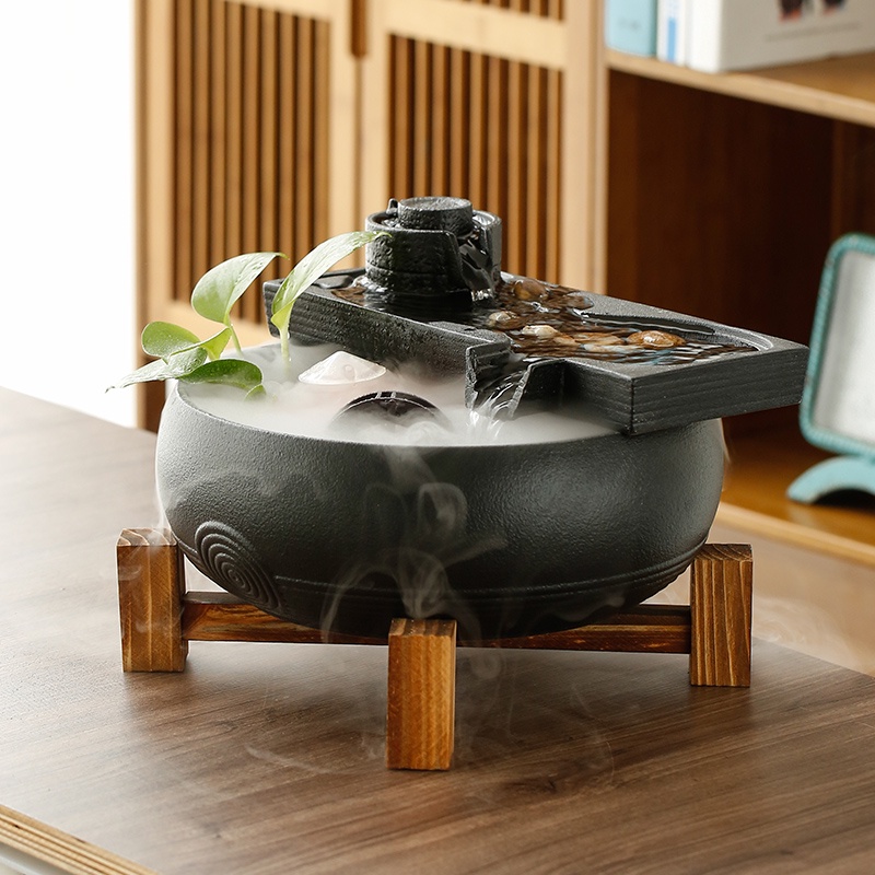 Flowing Water Ornaments Money Make Basin Cornucopia Ceramic Home Office ...